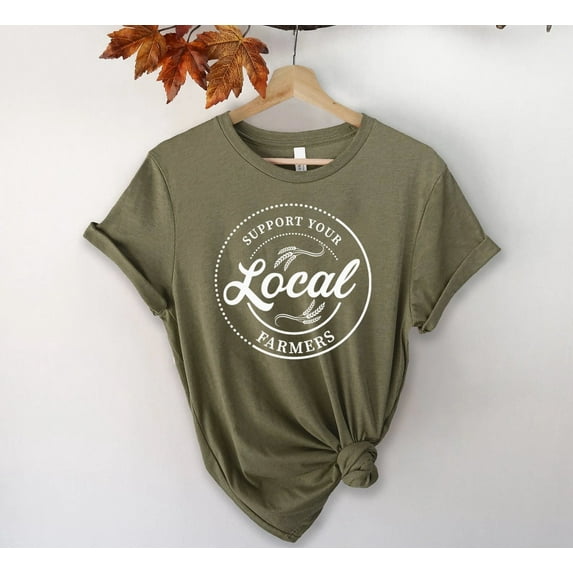 Farm Girl Shirt, Support Your Local Farmers Shirt, Farmer Shirt ...