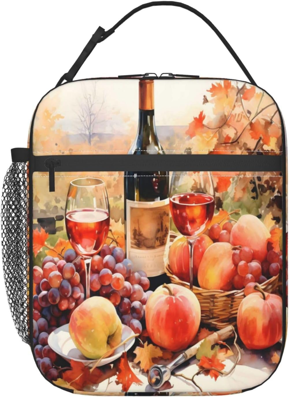 Farm Grapes Wine Maple Lunch Bag Lunch Box for Women Men Adults ...