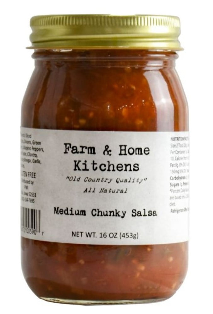 Farm & Home Kitchens FH-SCMED Medium Chunky Salsa 16 oz. - Walmart.com