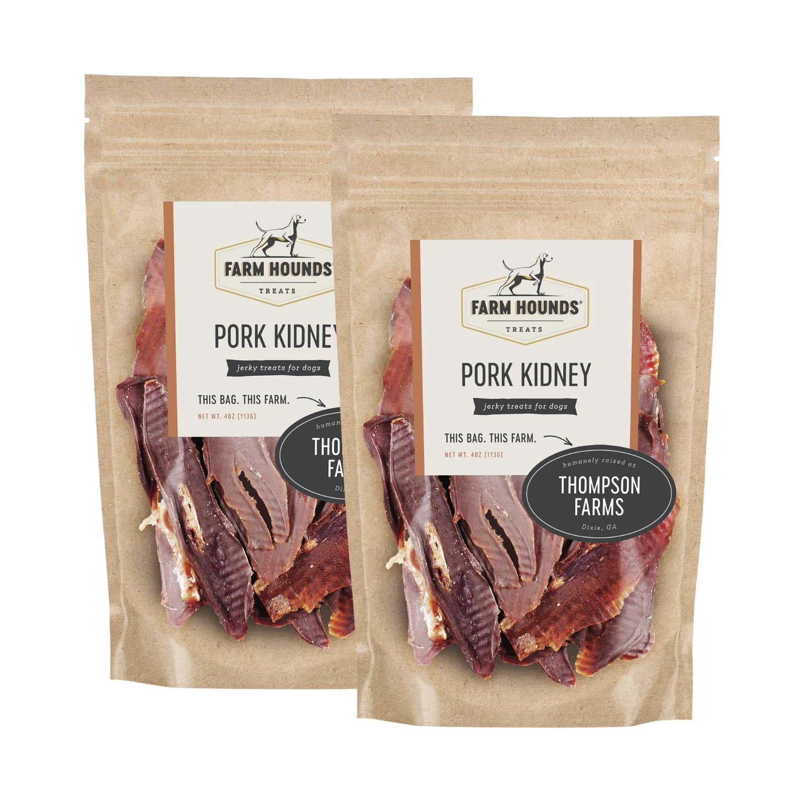 Farm Hounds - Pork TMA2 Kidney - Premium Natural Jerky for Dogs - Made ...