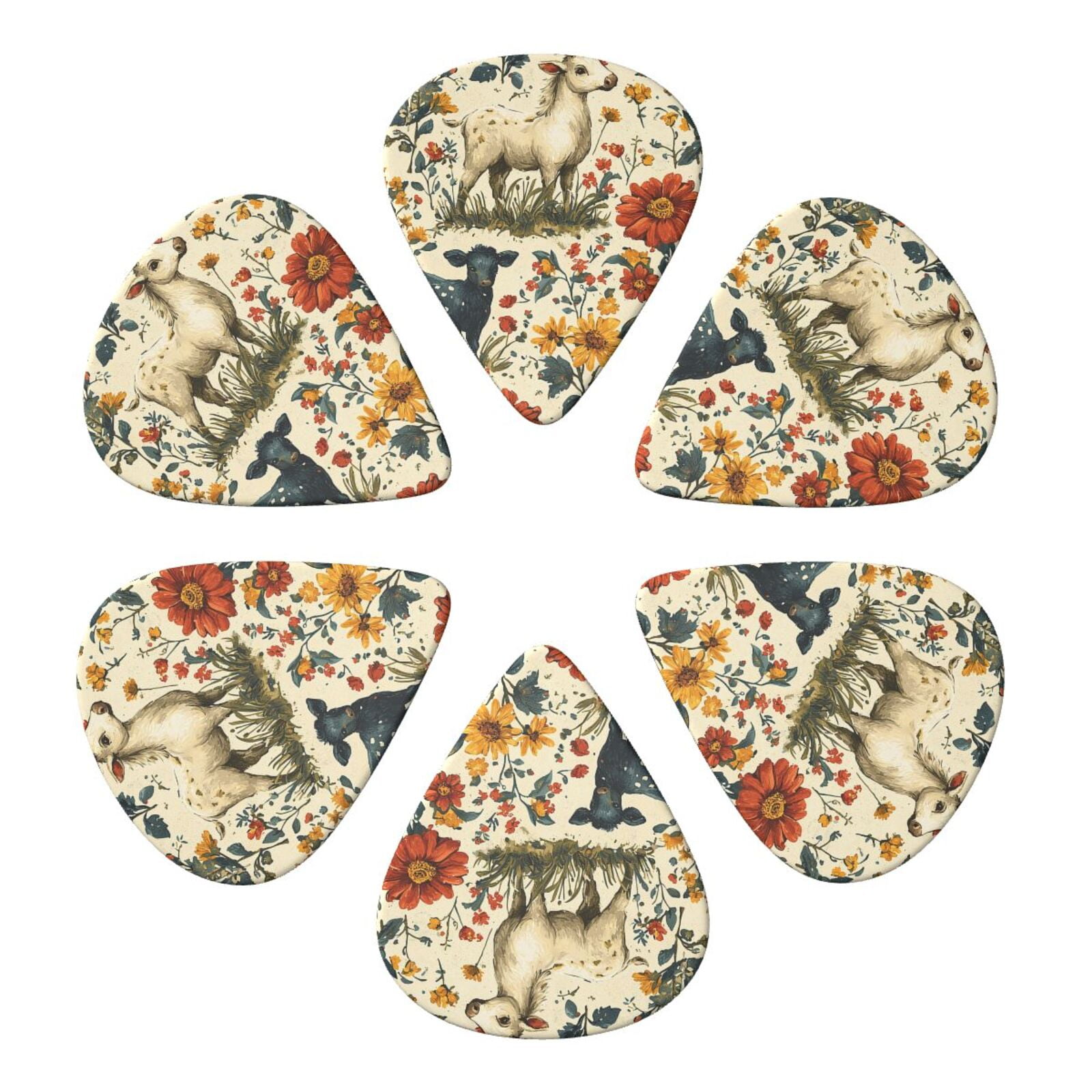 Farm House Animals Goat Guitar Pick 6 Pack for Bass Acoustic Electric ...