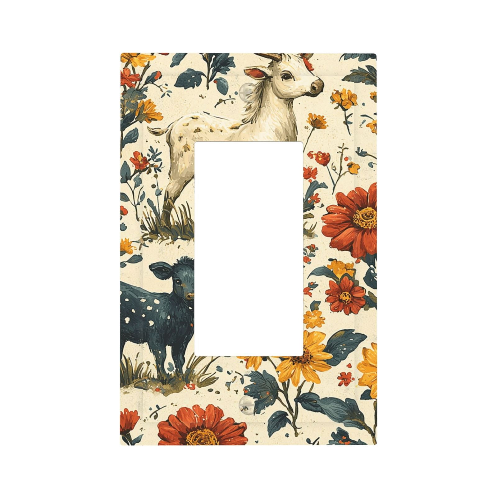 Farm House Animals Goat Single Gang Wall Plate 1 Gang Decorative ...