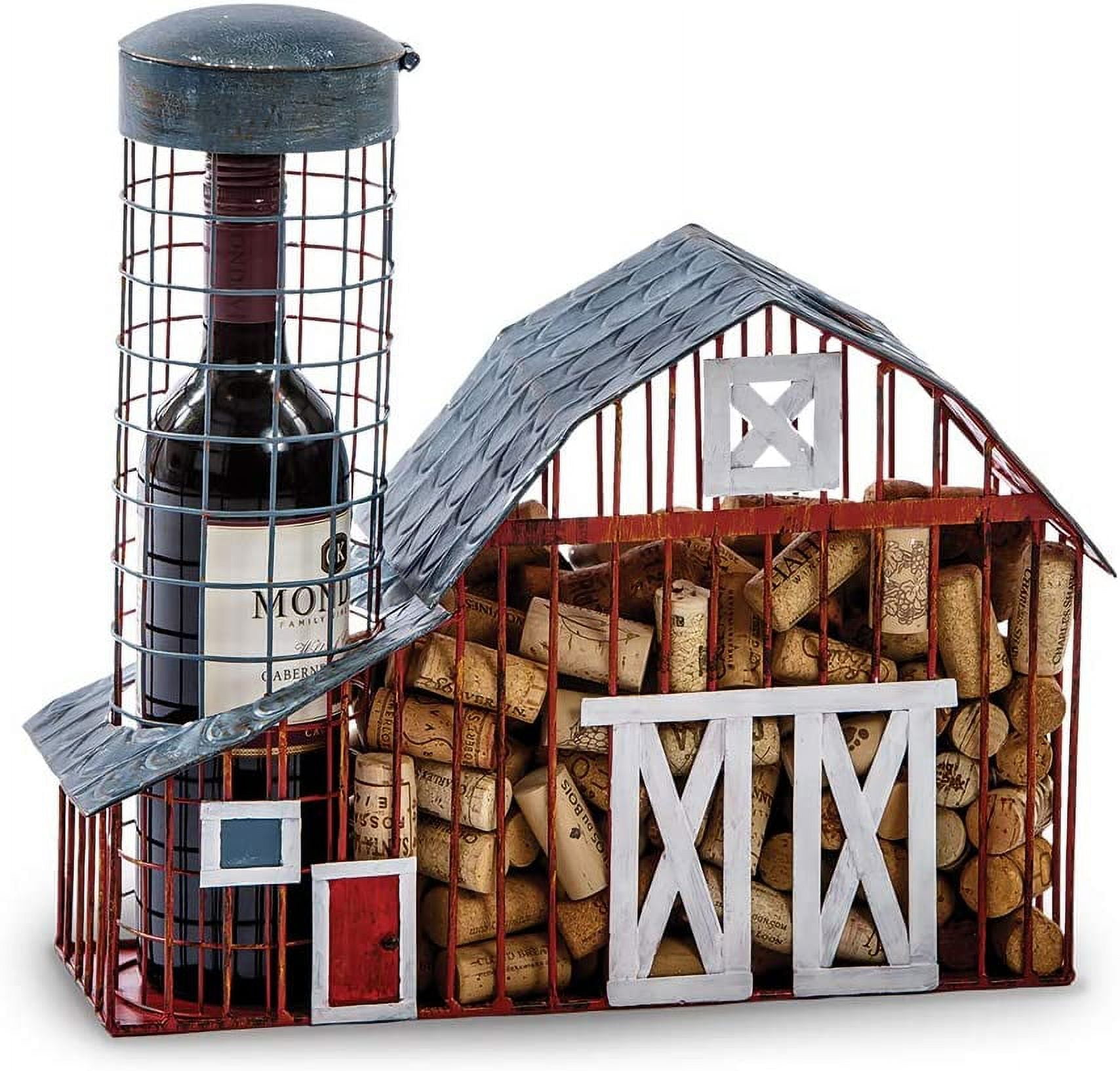 Farm House Barn Design Cork Caddy Wine Cork holder Displays Stores over ...