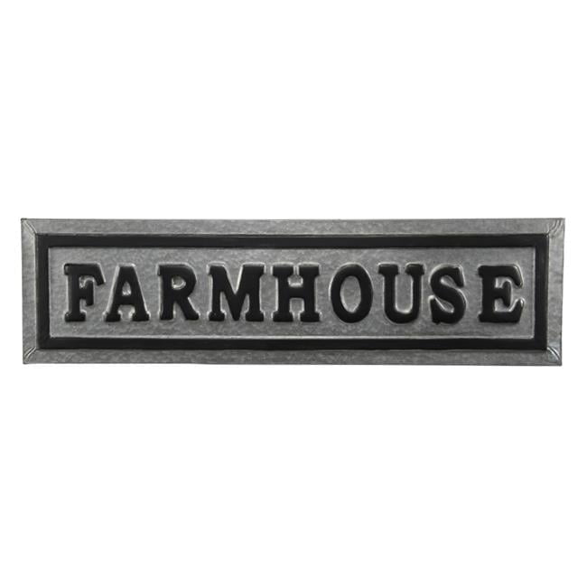 Farm House Galvanized Metal Wall Decor - Walmart.com