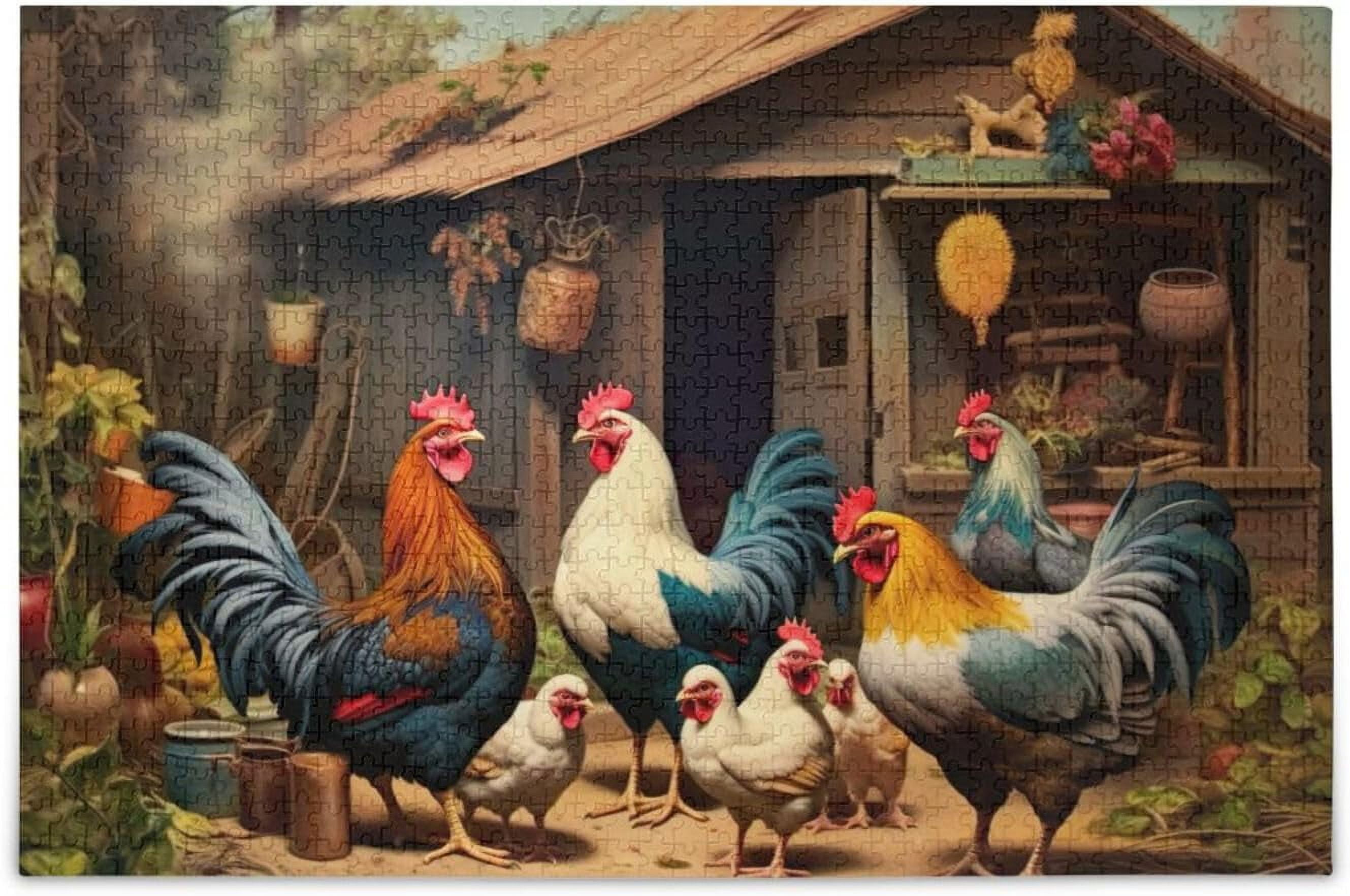 Farm House Jigsaw Puzzles for Adults 1000 Pieces, Die-Cut Puzzle Pieces ...