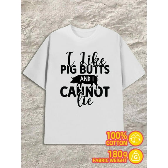 Farm Humor Tee men's white 180G 100% Cotton Classic casual T-shirt ...