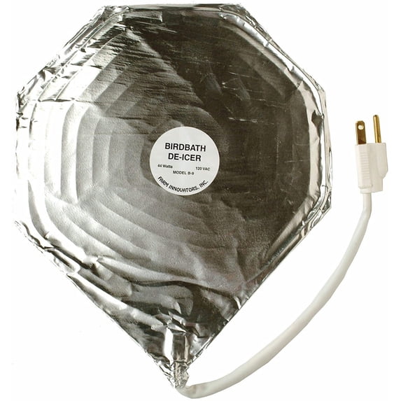 Farm Innovators Economical Birdbath De-Icer, 44-Watt, Outdoor Bird Bath ...