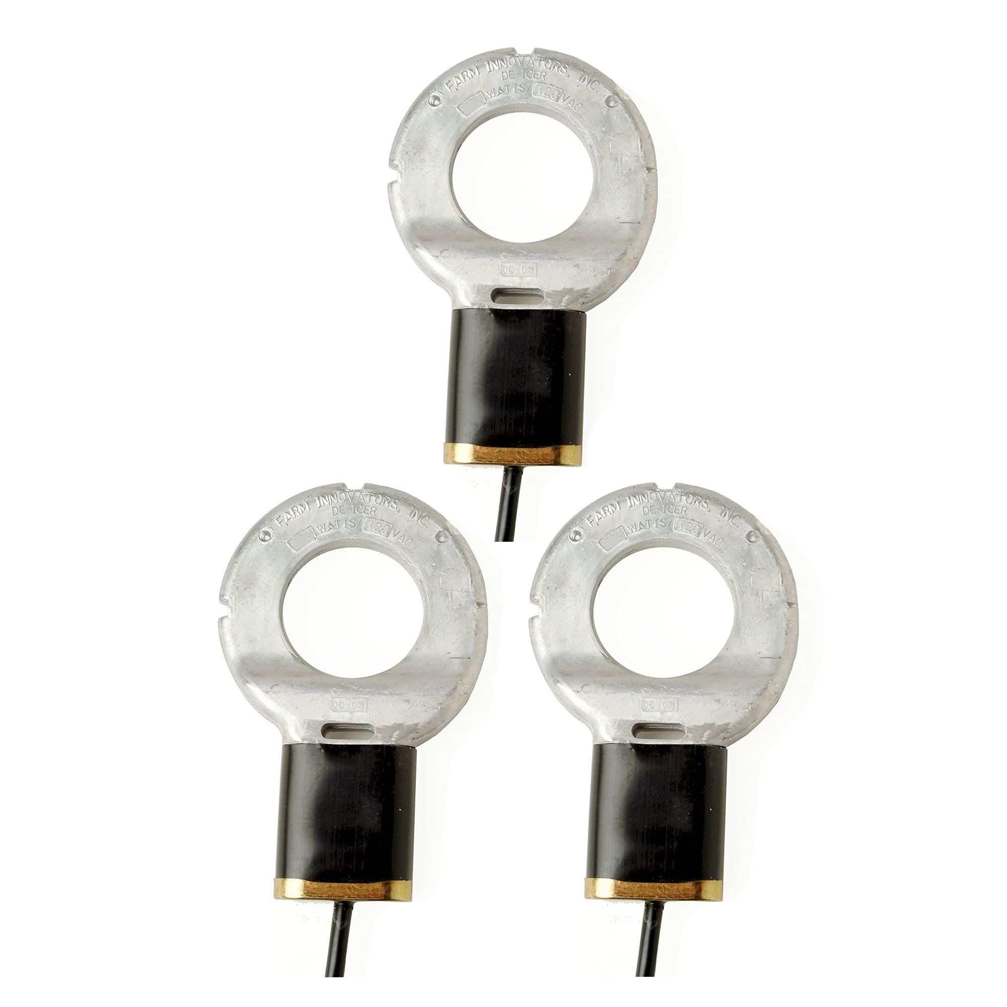 Farm Innovators Submergible Cast Aluminum De-Icers for Farm Use (3 Pack ...