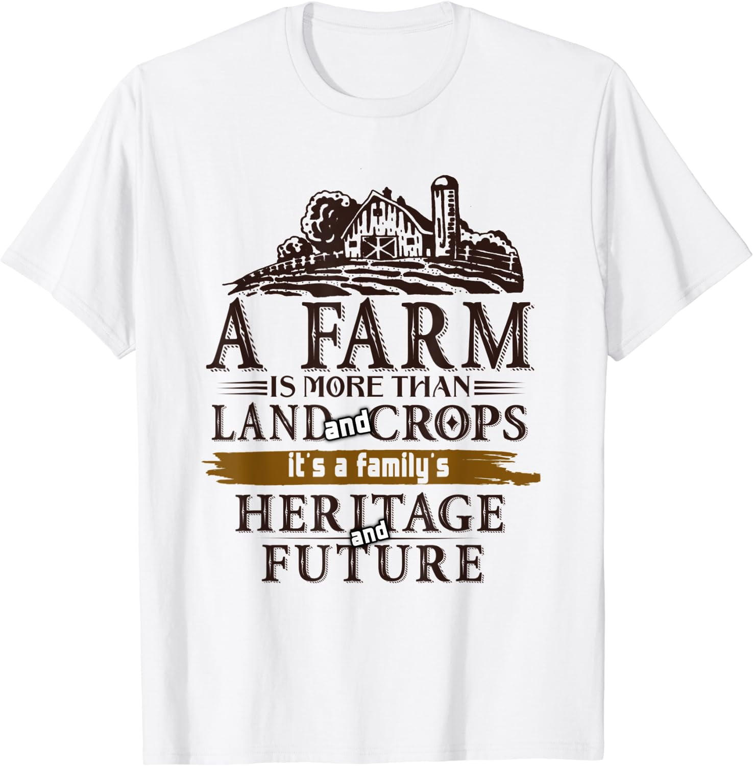 Farm Is More Than Land & Crops Country Farm Life Farmer T-Shirt ...