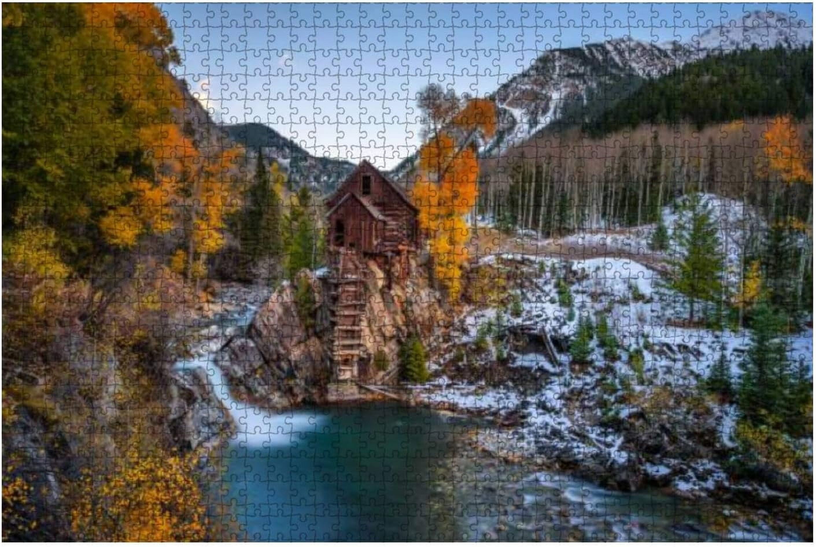 Farm Landscape Jigsaw Puzzles 1000 Pieces for Adults - Historic Wooden ...