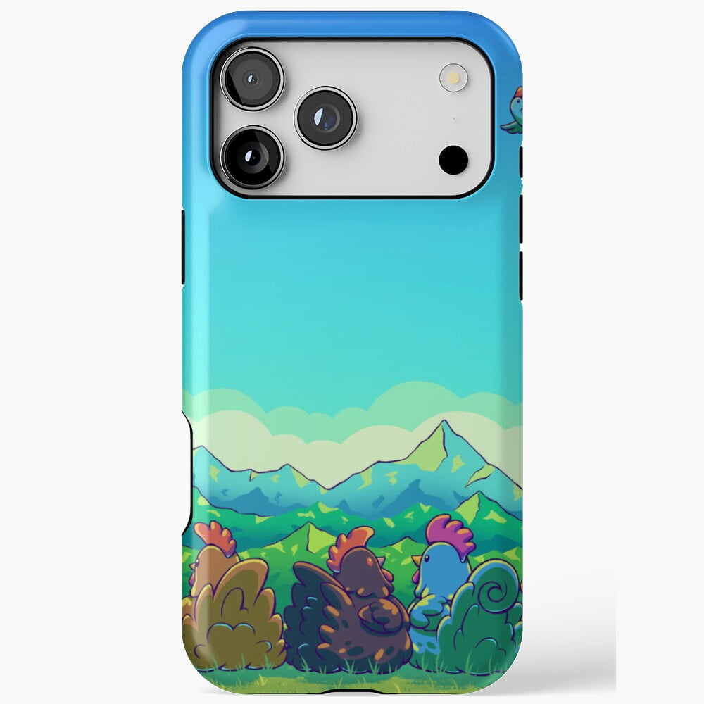 Farm Life Chickens Morning Vintage Design for iPhone Case 17 11 12 13 ...