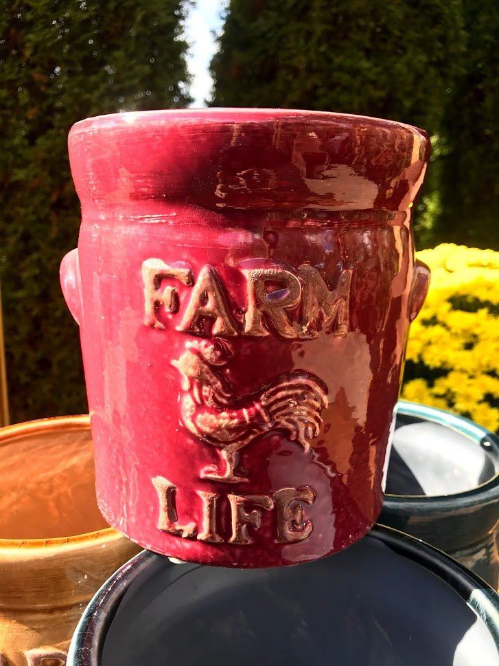 Farm Life Crock Planter - MEDIUM Earth - Walmart.com