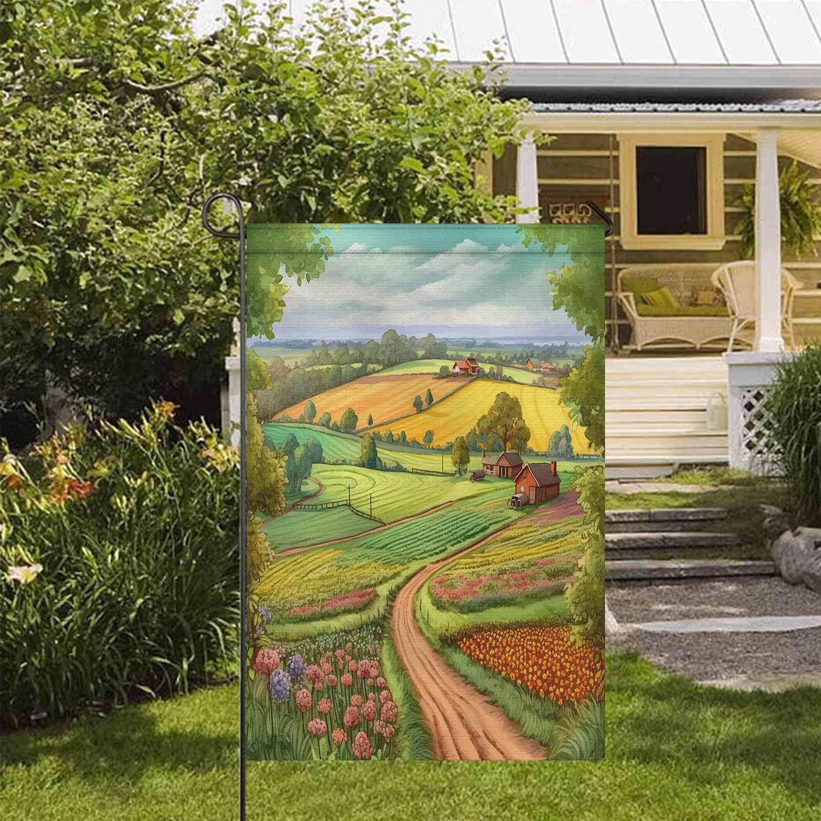 Farm Life Flag, Welcome Garden Yard Flag, Decoration for Outside Flag ...
