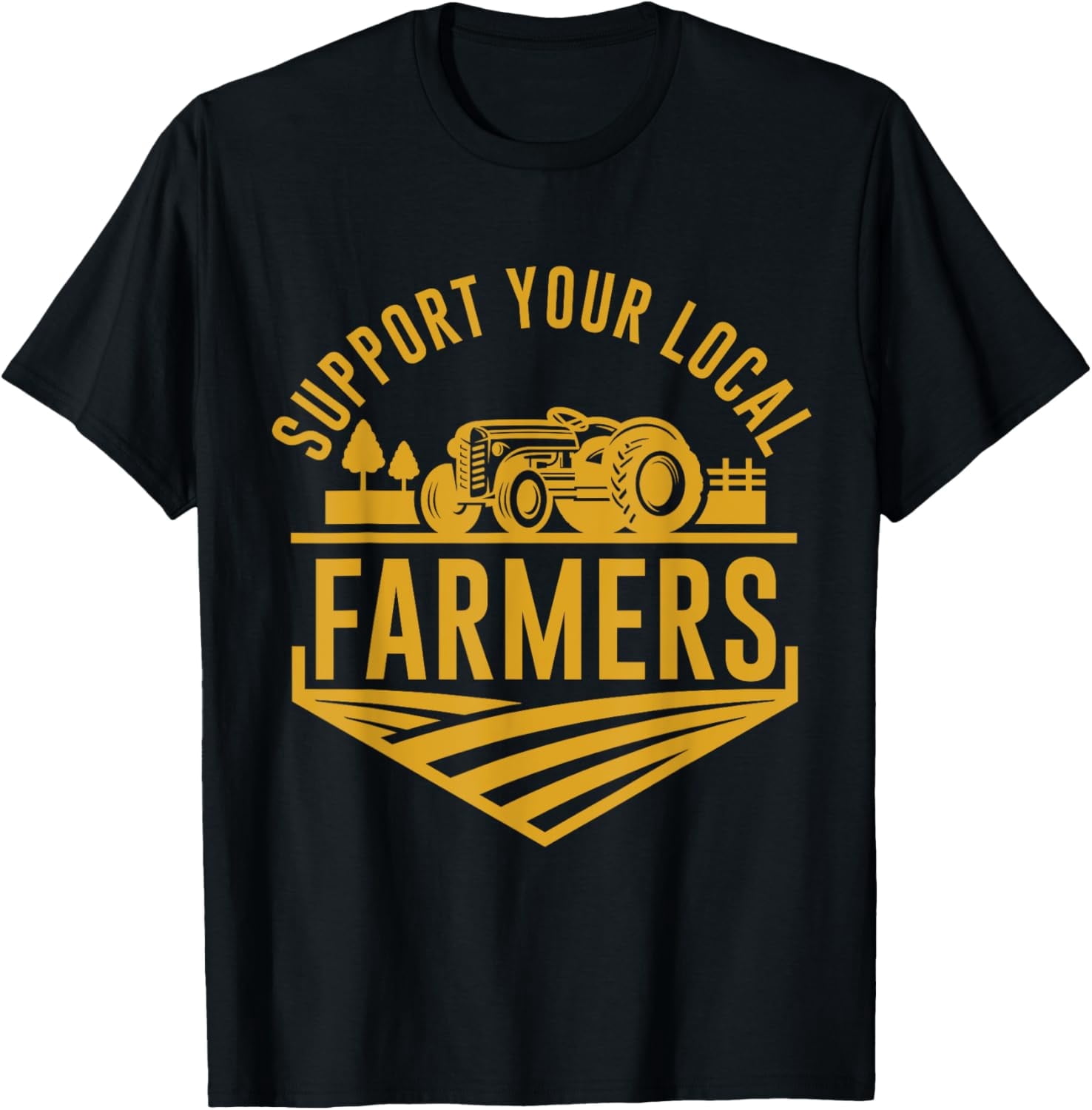 Farm Local Food Patriotic Farming Gift Idea Farmer T-Shirt men and ...