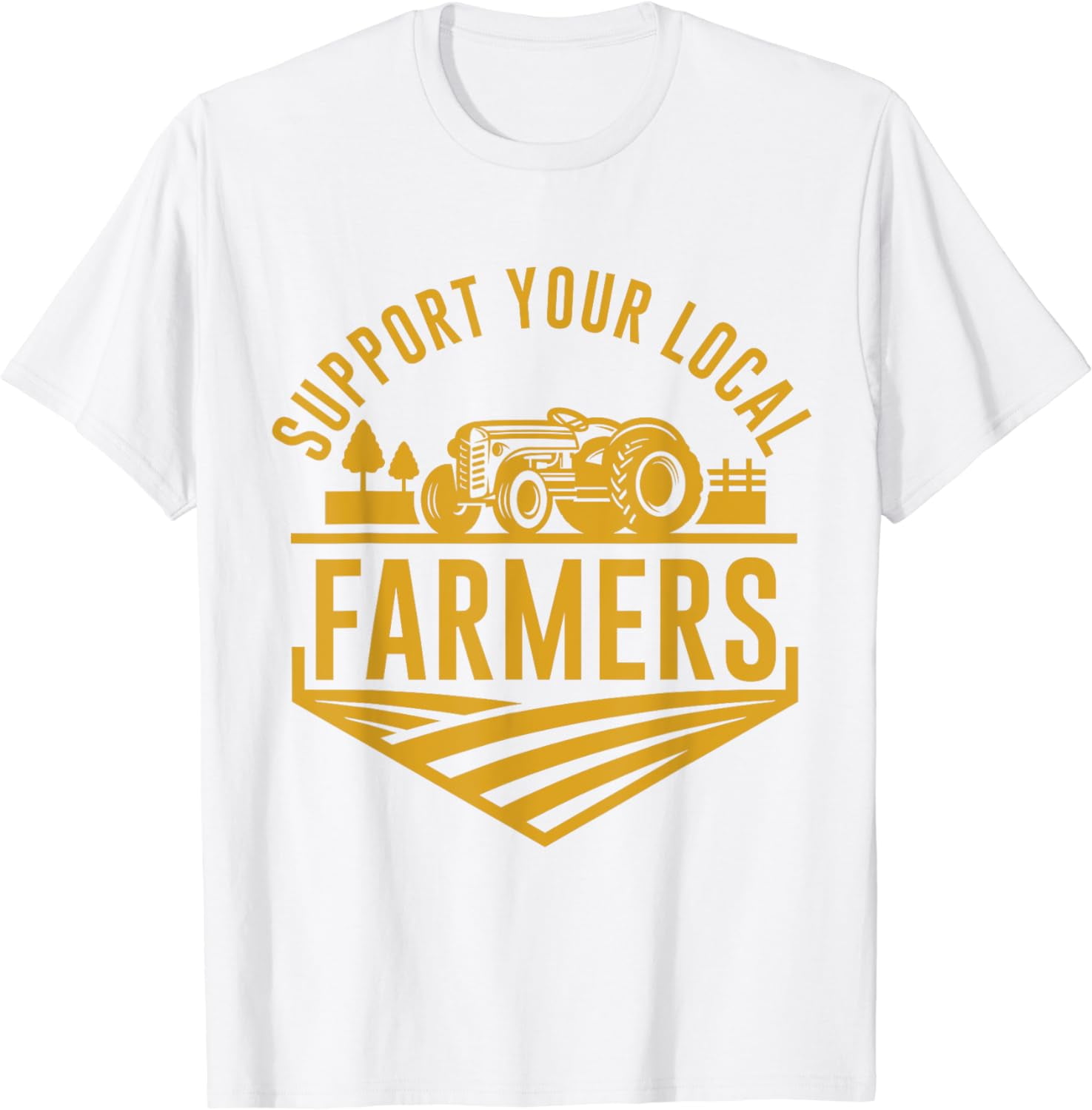 Farm Local Food Patriotic Farming Gift Idea Farmer T-Shirt - Walmart.com