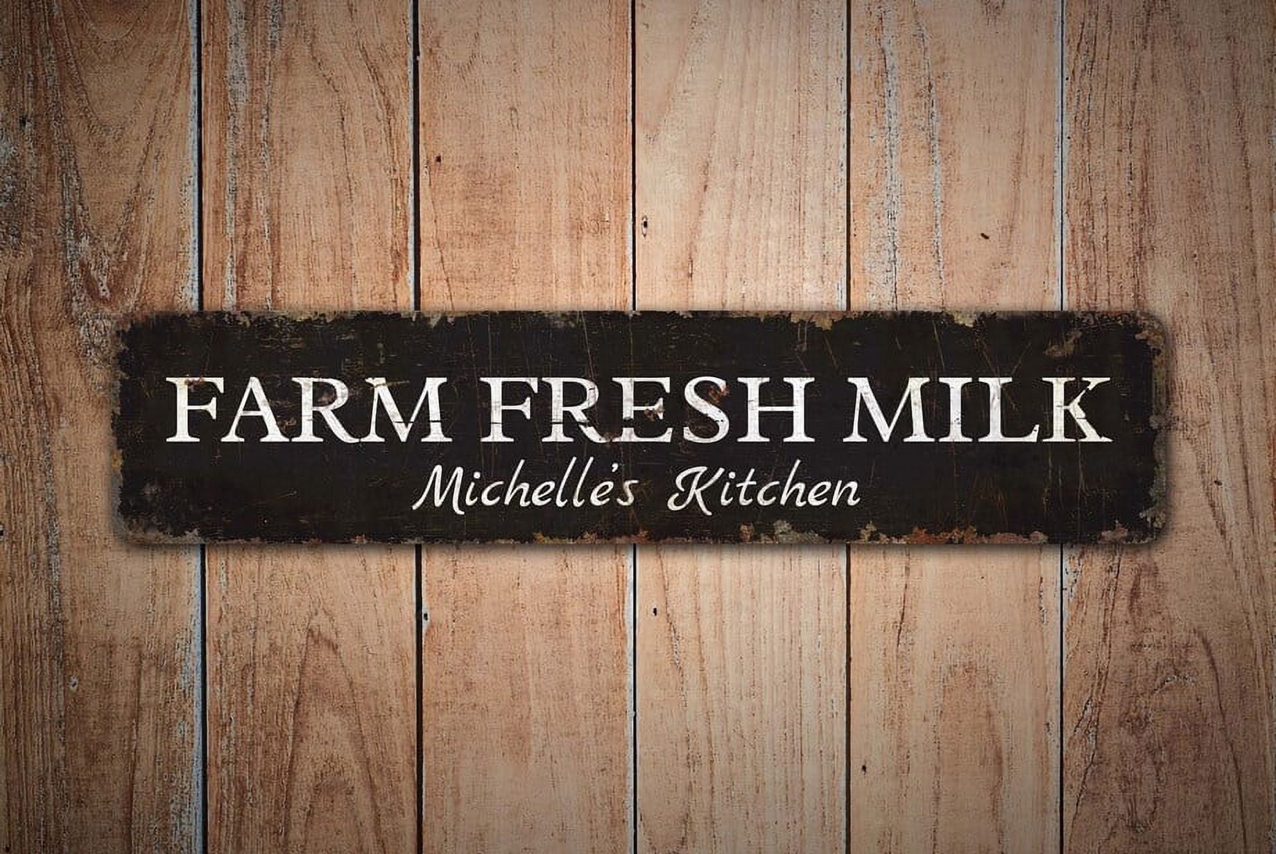 Farm Milk Sign Farm Fresh Milk Vintage Style Sign Fresh Milk Sign Farm ...