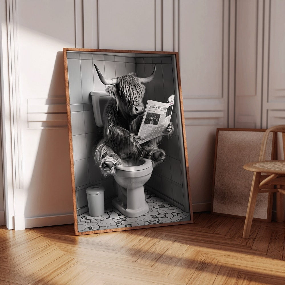 Farm Nursery Decor Little cow Nursery Art Funny Bathroom Wall Decor ...