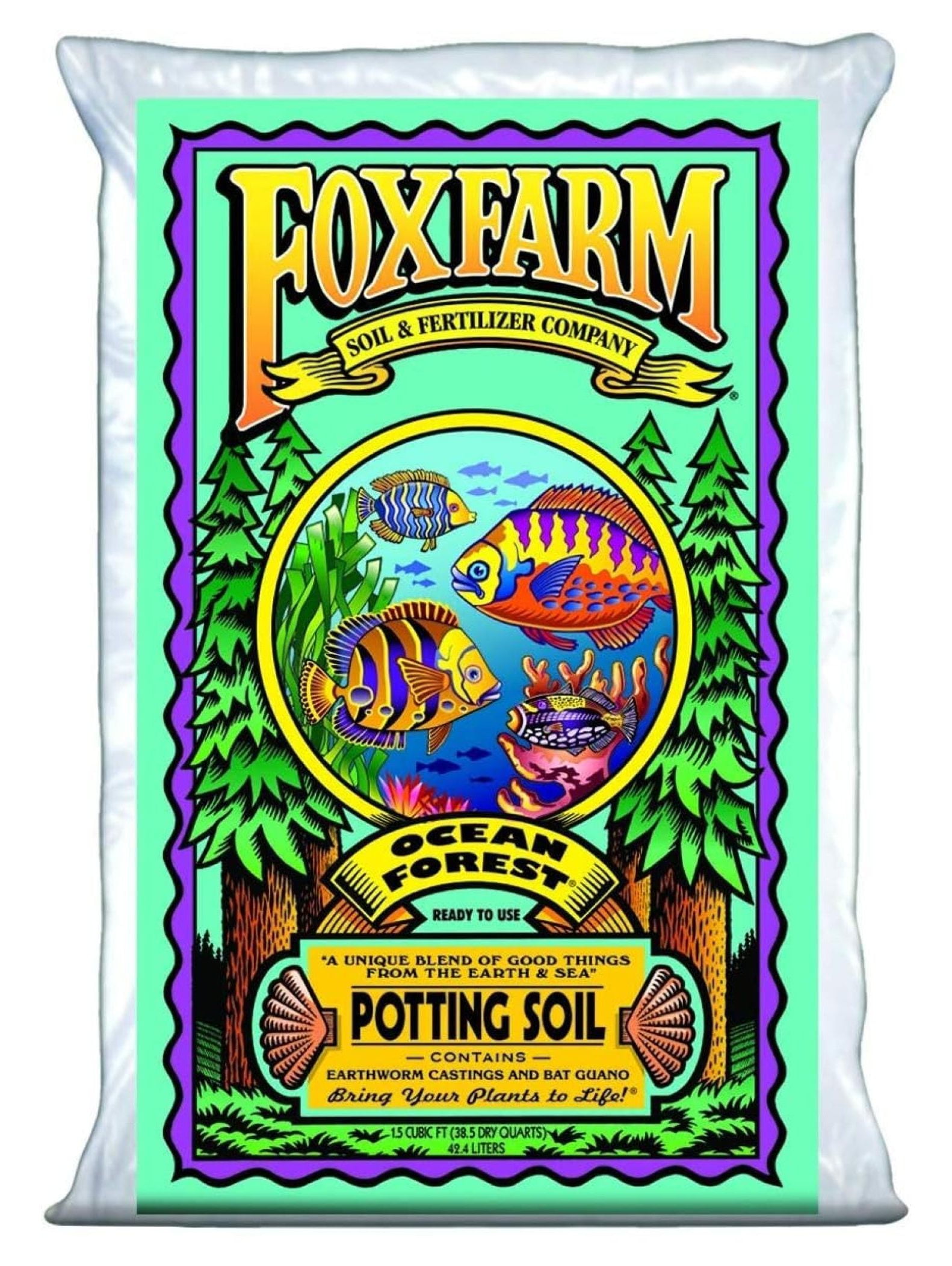 Farm Ocean2 FX14000 1.5 Ocean Forest Garden Potting Soil Bags 6.3-6.8 ...