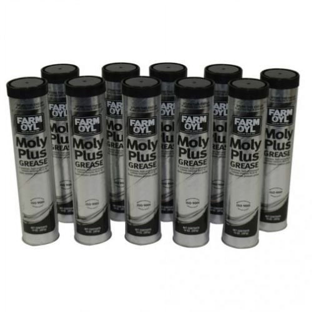 Farm Oyl Moly Plus Grease 14 oz. Tube 10-Pack - Walmart.com