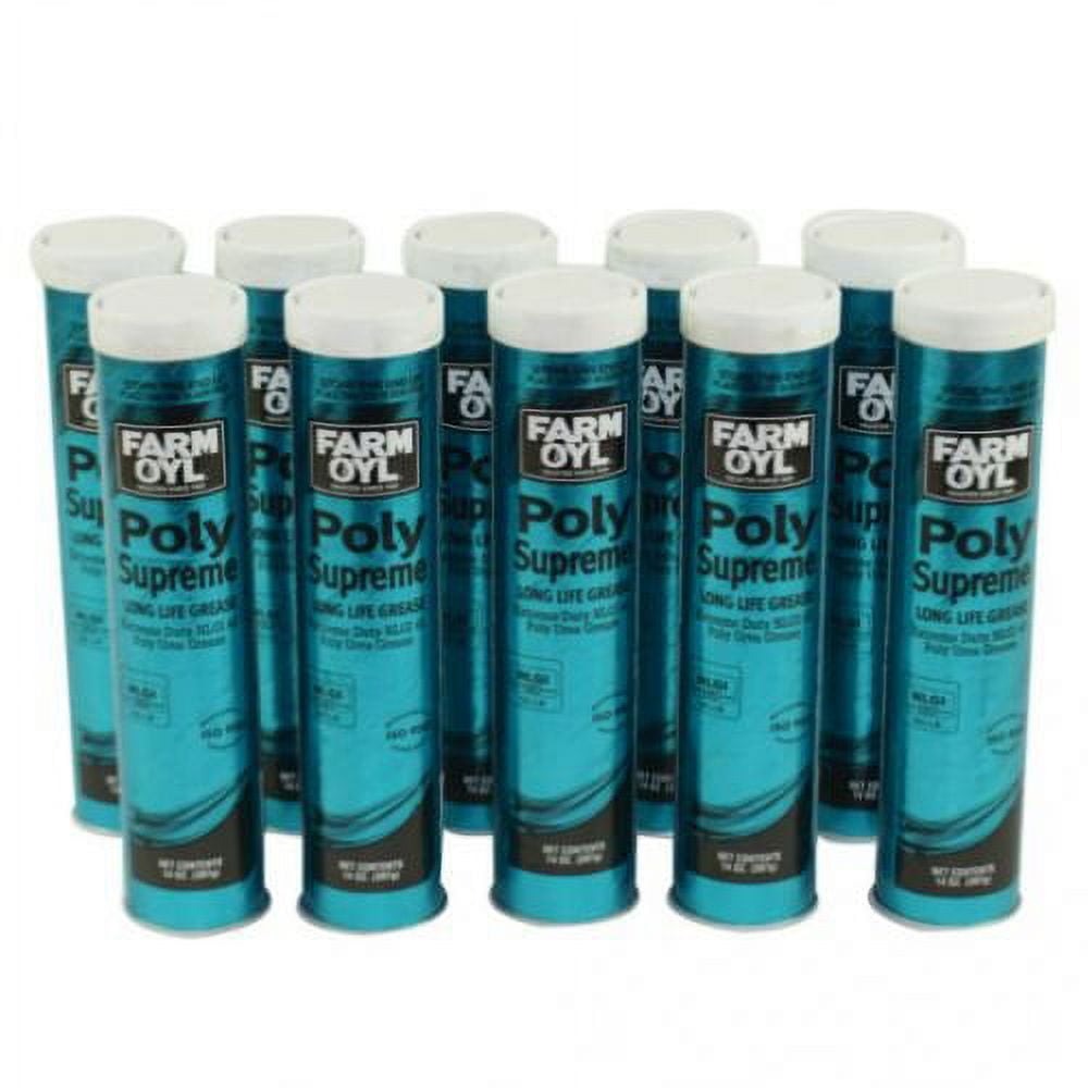 Farm Oyl Poly Supreme Grease 14 oz. Tube 10-Pack - Walmart.com