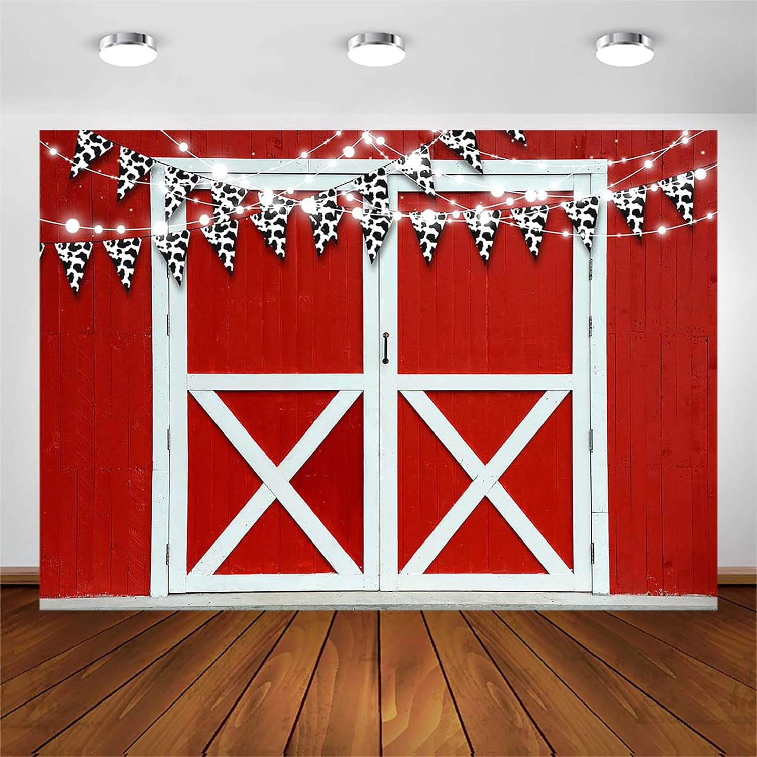 Farm Party Decorations Farm Barn Door Backdrop High-Quality Birthday ...
