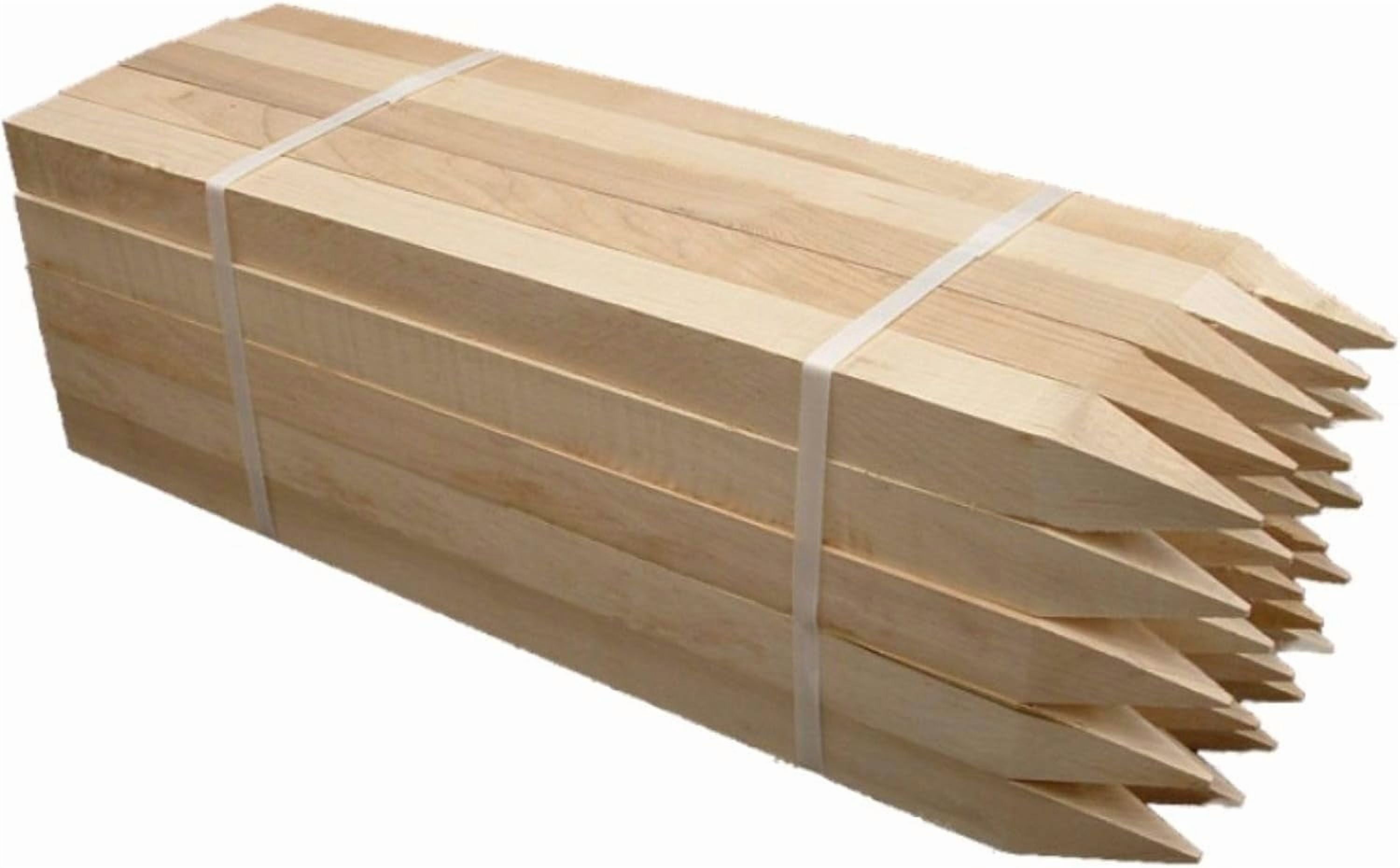 Farm Plastic Supply - 4 Foot Wooden Stakes - Wooden Garden and Sign ...