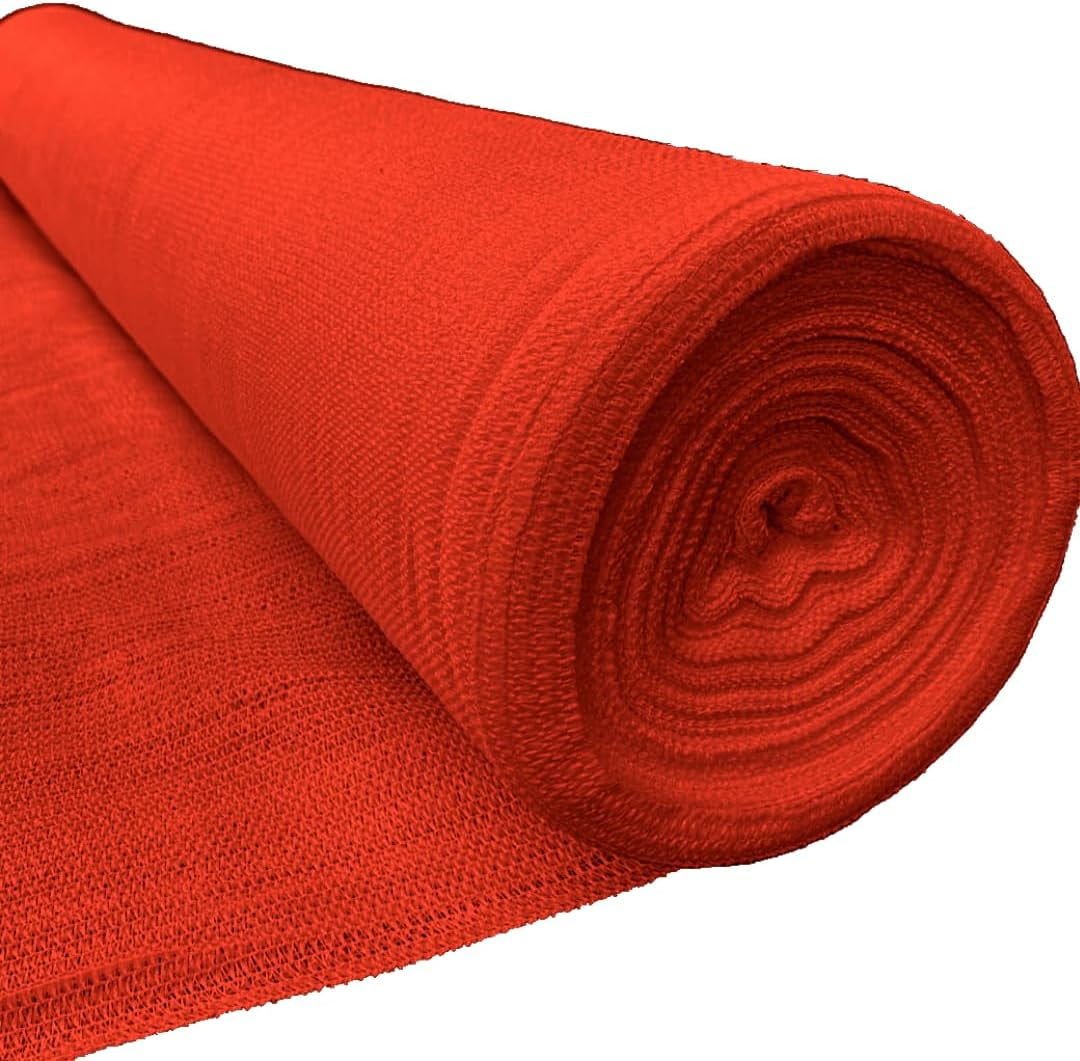 Farm Plastic Supply -Red Shade Cloth - 85% - Mesh Fabric for Fence ...
