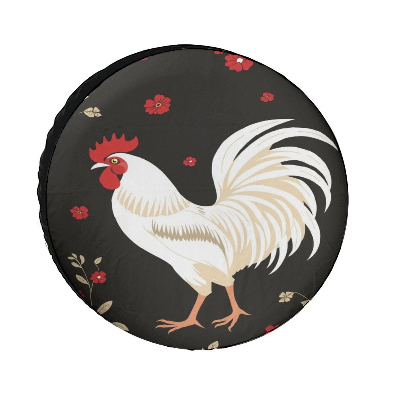 Farm Retro Male Rooster Spare Tire Cover Universal Waterproof Dust ...