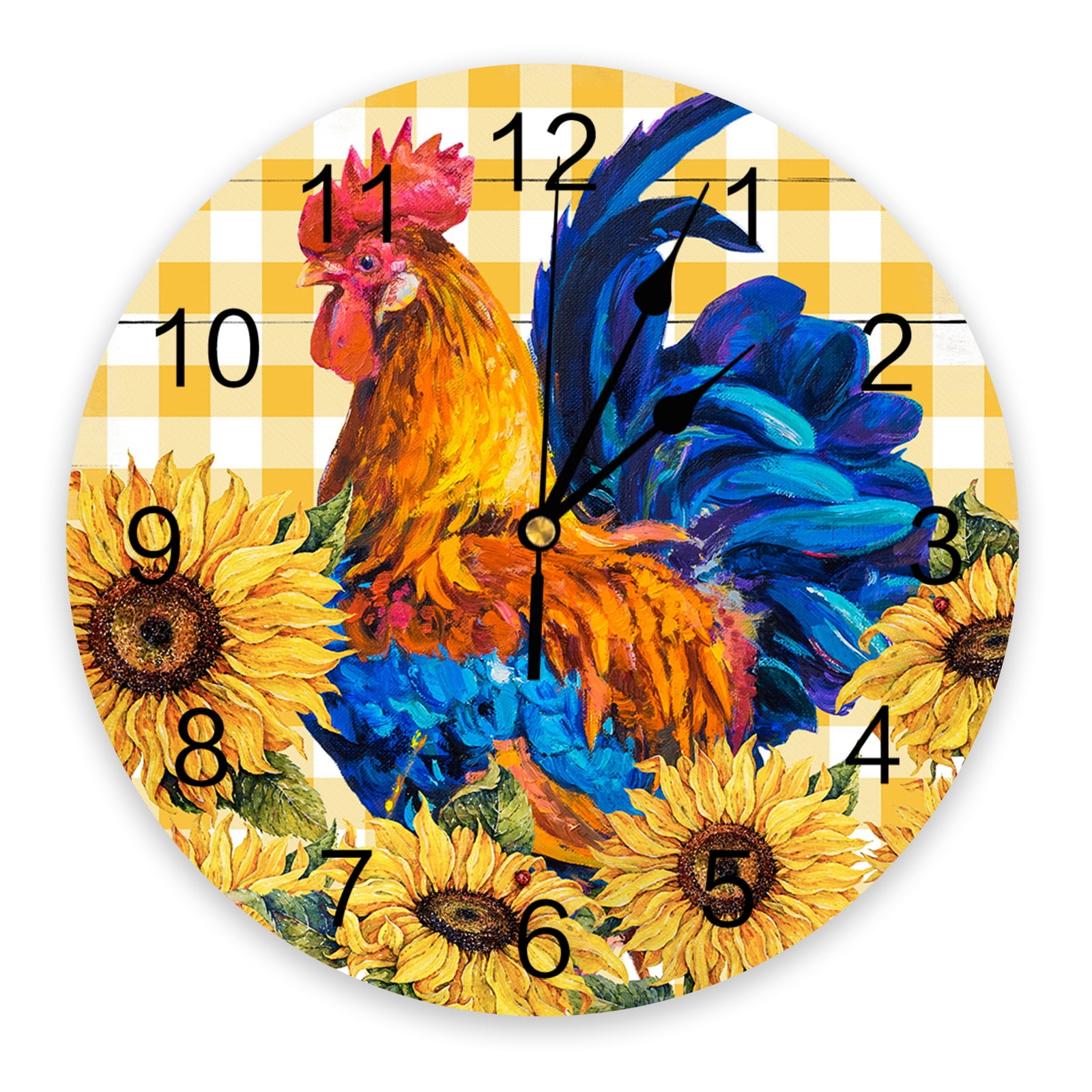 Farm Retro PVC Wall Clock Living Room ration Wall Clock Modern Design ...