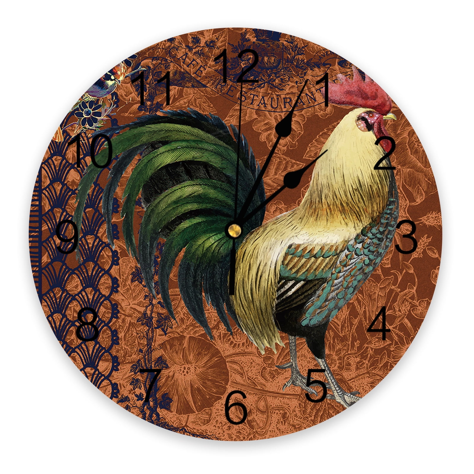 Farm Retro PVC Wall Clock Living Room ration Wall Clock Modern Design ...