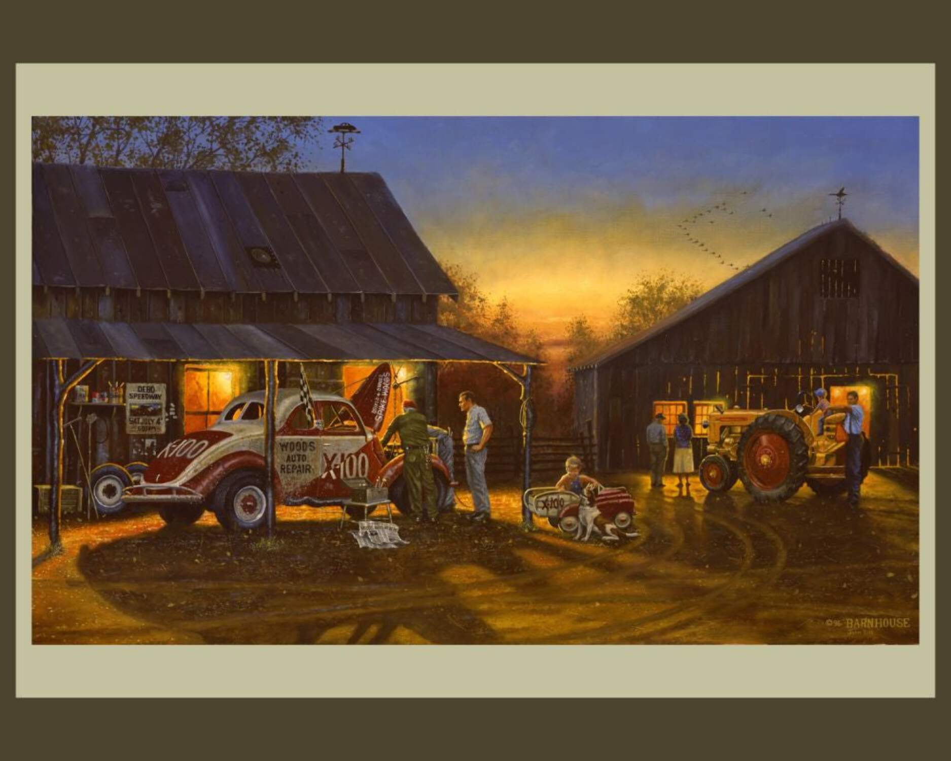 Farm "Saturday Night Special" Panel Cotton Fabric - Walmart.com