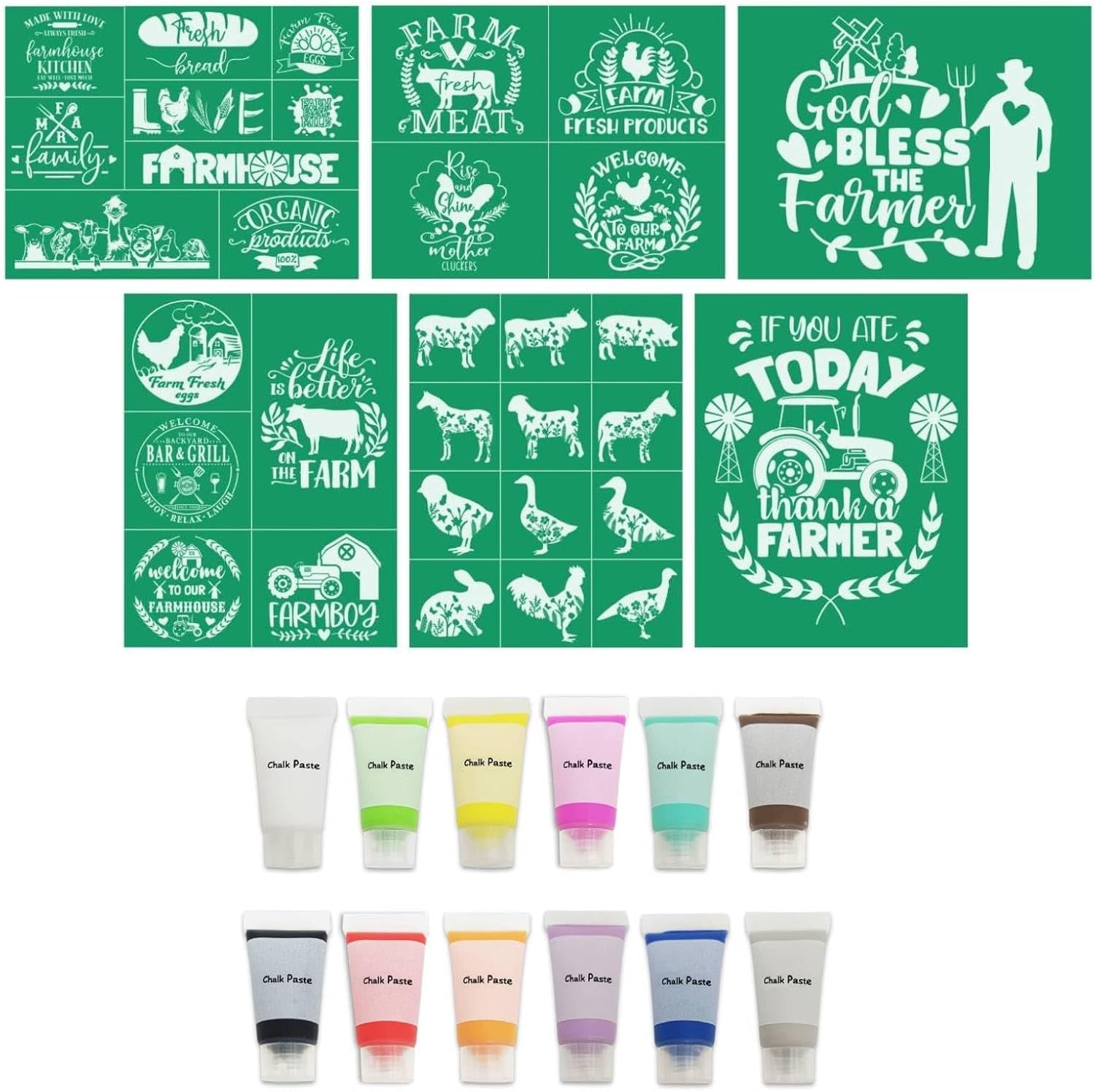 Farm Screen Printing Ink - Chalk Paste Set: Starter Chalk Paste Paint ...