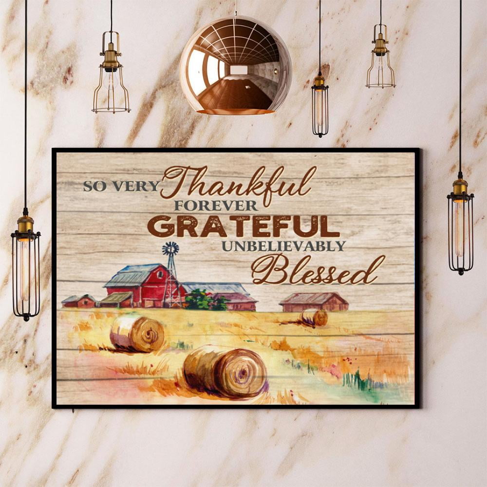 Farm So Very Thankful Forever Grateful Unbelievably Blessed Paper ...
