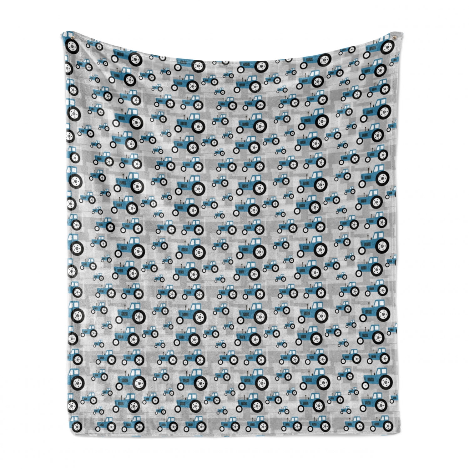 Farm Soft Flannel Fleece Throw Blanket, Tractor Trucks Industrial ...