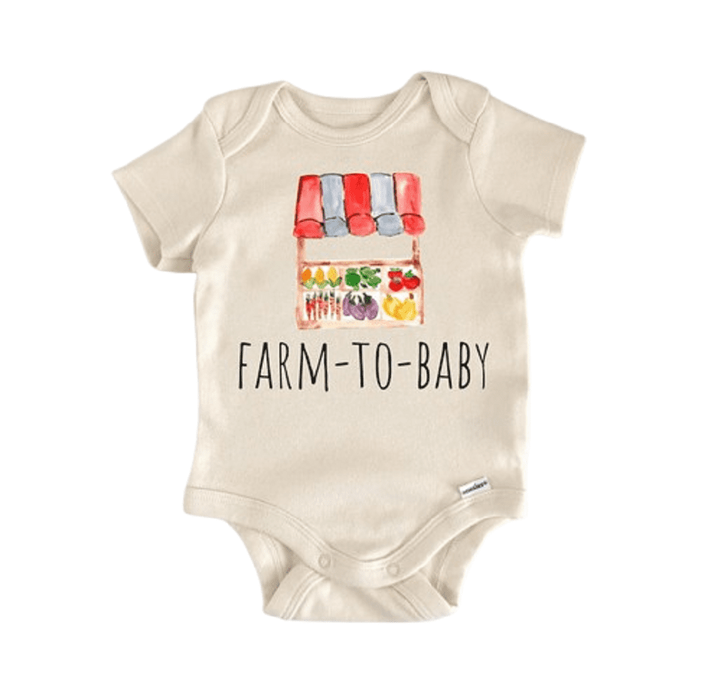 Farm Stand Farmer Vegetables Fruit - Baby Boy Girl Clothes Infant Bodysuit Funny Cute Newborn ...