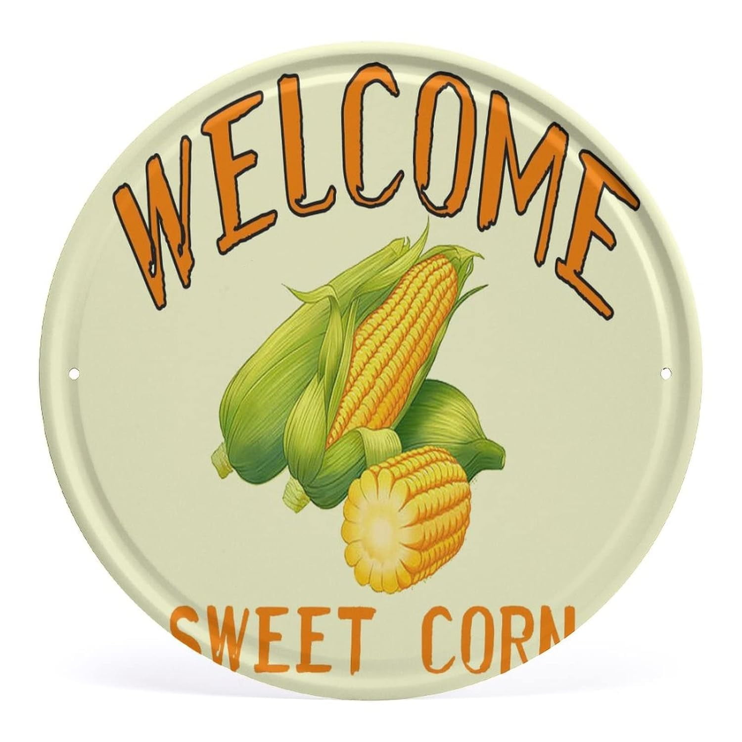Farm Sweet Corn Kitchen Decor Farm Sweet Corn Metal Vintage Round Tin ...