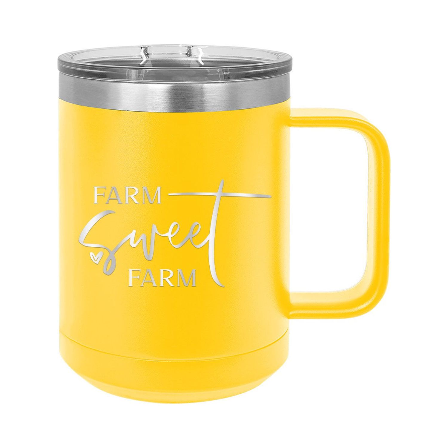 Farm Sweet Farm - Engraved Coffee Mug with Handle Cup Unique Funny ...