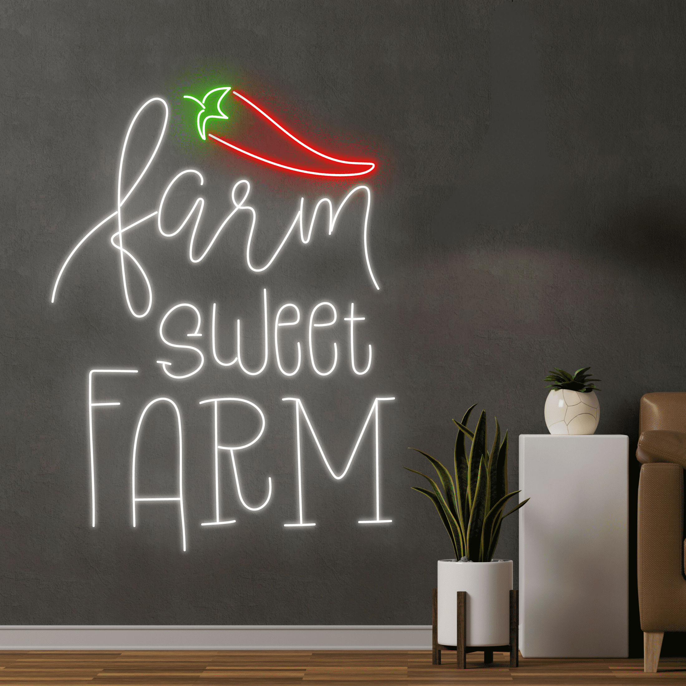 Farm Sweet Farm Neon Signs, Farm Wall Lights Deco - Walmart.com