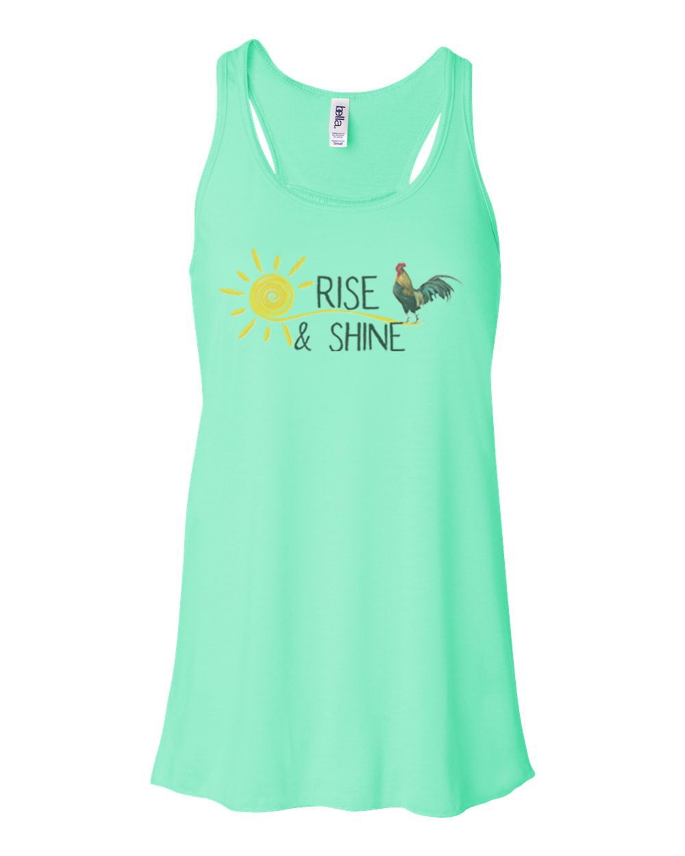 "Farm Tank Top, Rooster Rise And Shine, Rooster Tank, Women's Racerback ...