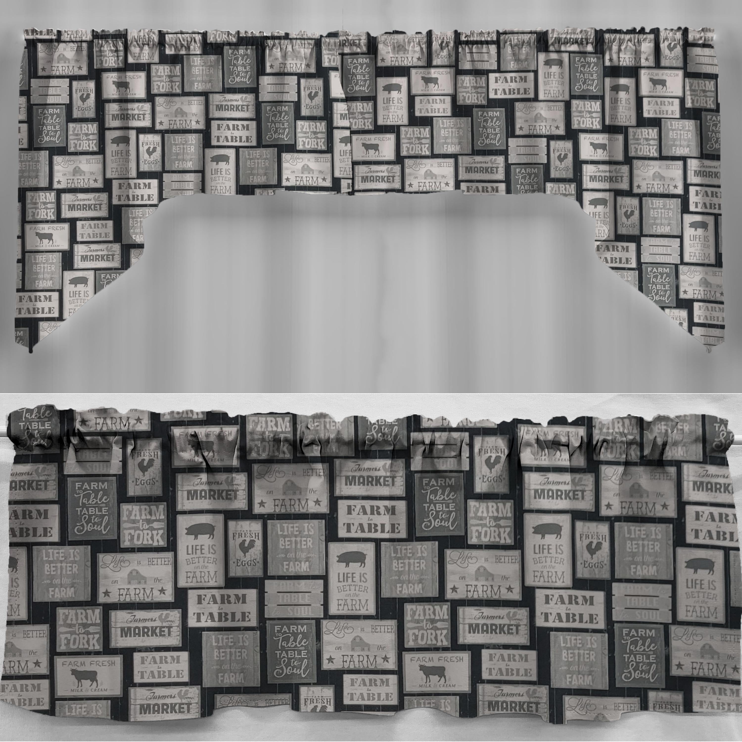 Farm To Table Swag Panels by Penny's Needful Things (Set of 2) 36 Inch ...