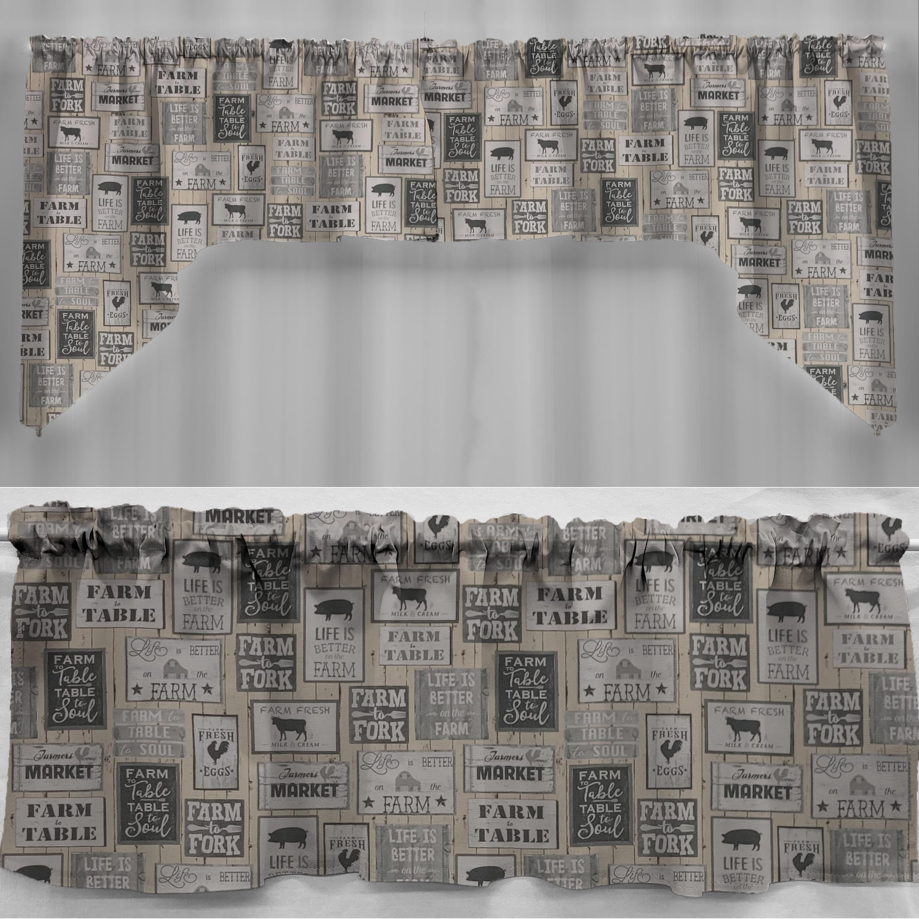 Farm To Table Valances by Penny's Needful Things (Two Valance Panels 18 ...