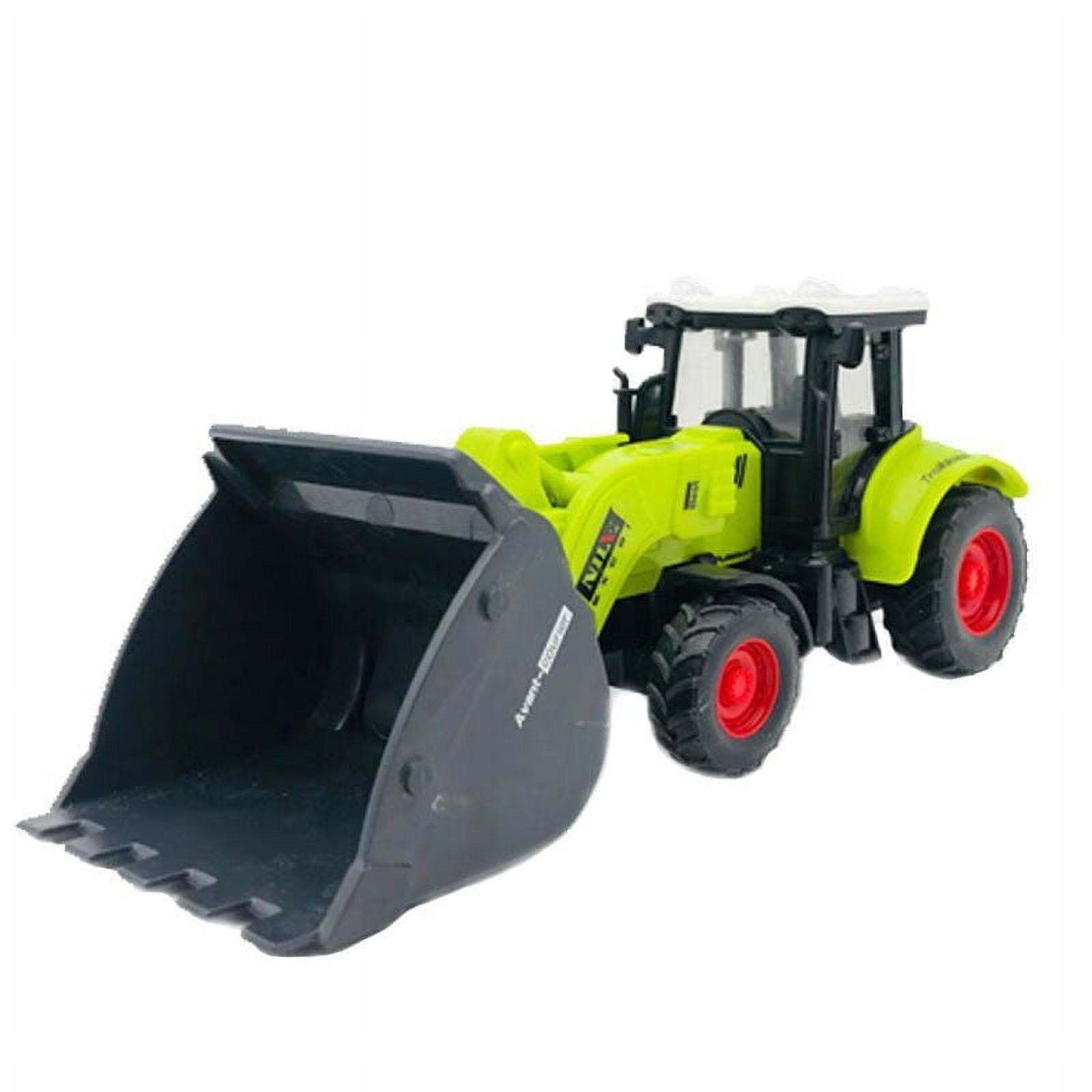 Farm Tractor Car Toy Pull-back Toy Model Simulation Harvester Vehicle ...