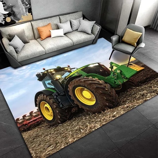 Farm Tractor Carpet 20'' x 31'' Bedroom Sofa Rug Door Mat Kitchen ...