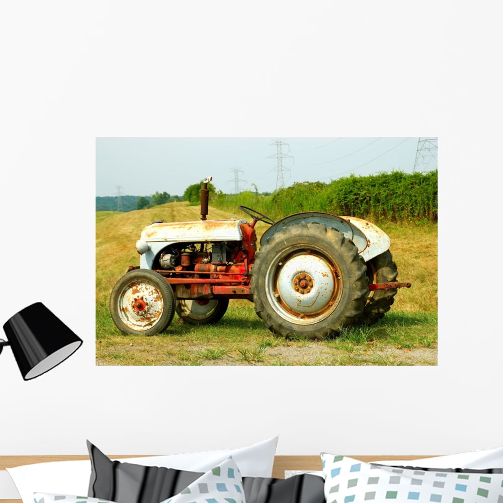 Farm Tractor Wall Mural by Wallmonkeys Peel and Stick Graphic (36 in W ...