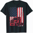 Farm Tractors Usa Flag Farmers Feed America Farming T Shirt