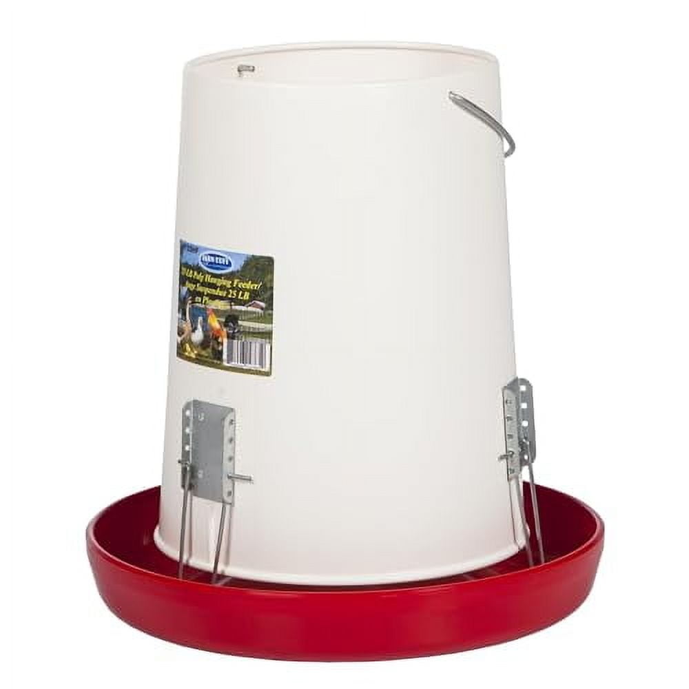 Farm Tuff Durable Outdoor Hanging Plastic Automatic Poultry Feeder with ...