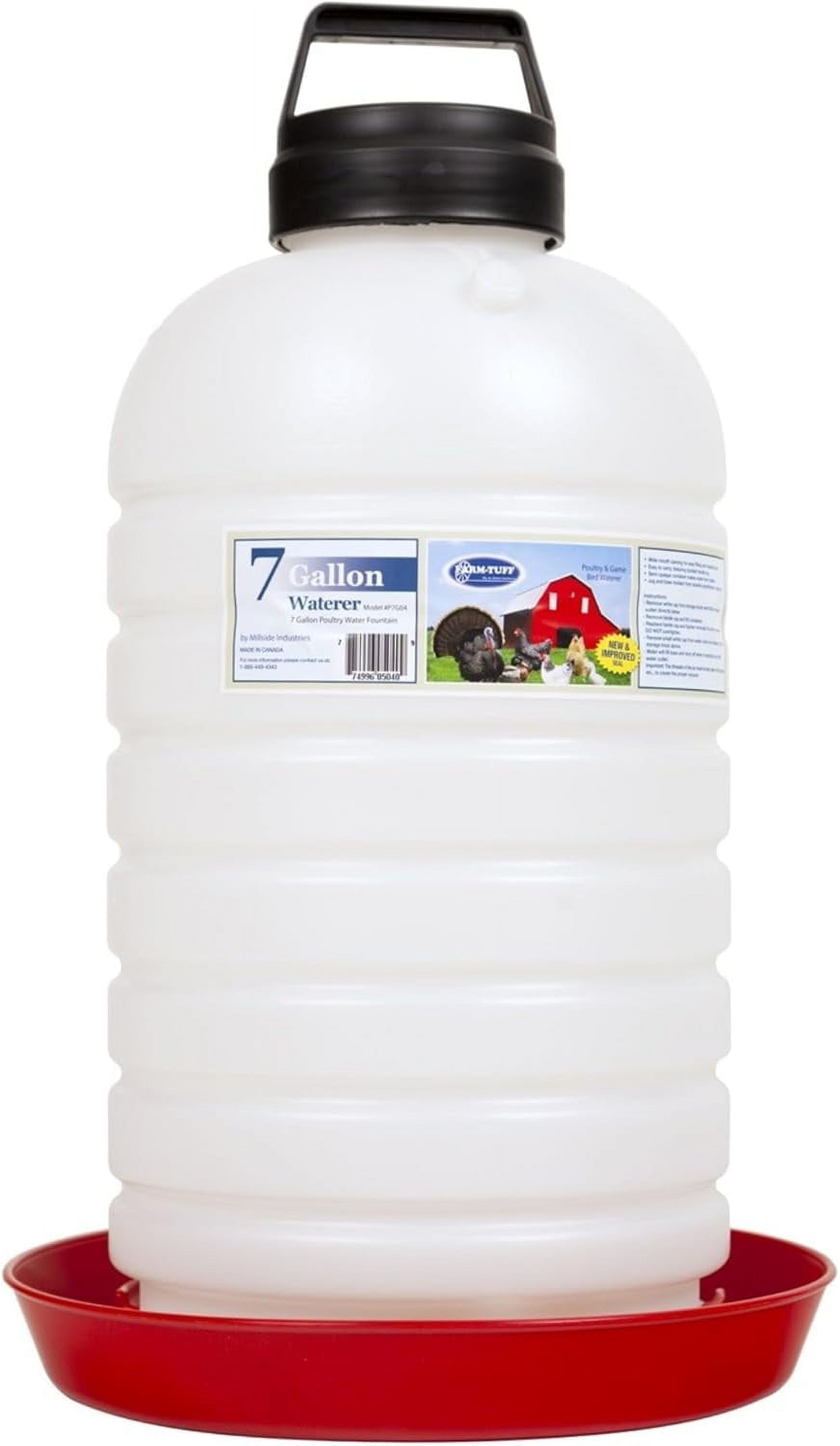 Farm Tuff Durable Top Fill Hanging Plastic Automatic Poultry and Game ...