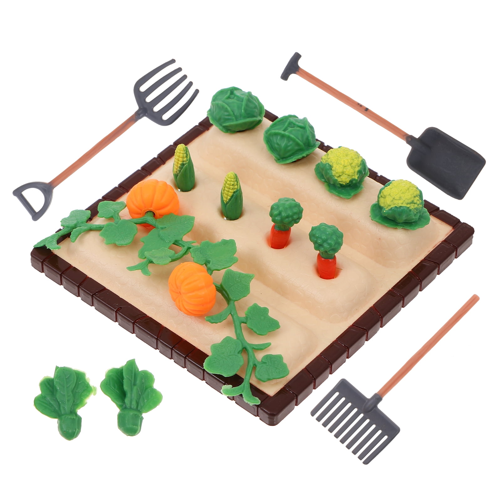 1 Set Mini Vegetable Field Landscape Models Farm Tool Set - Walmart.com