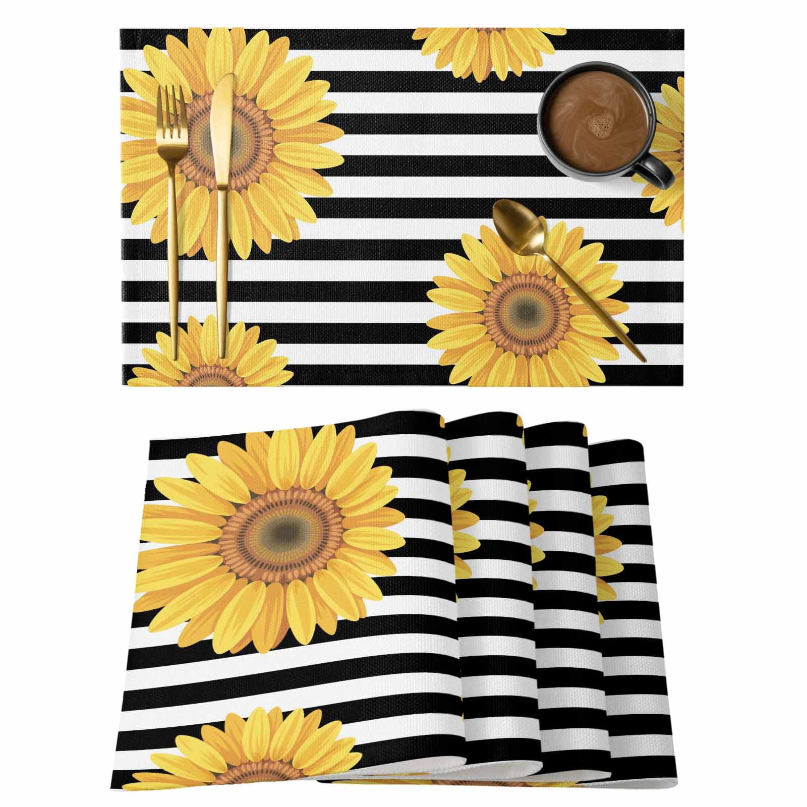 Farm Windmill Placemats Set of 2, Vintage Distressed Non-Slip Place ...