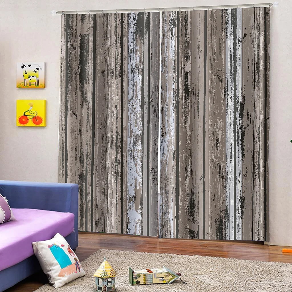 Farm Wooden Door Plank Board Decoration High Shading Bedroom Living ...